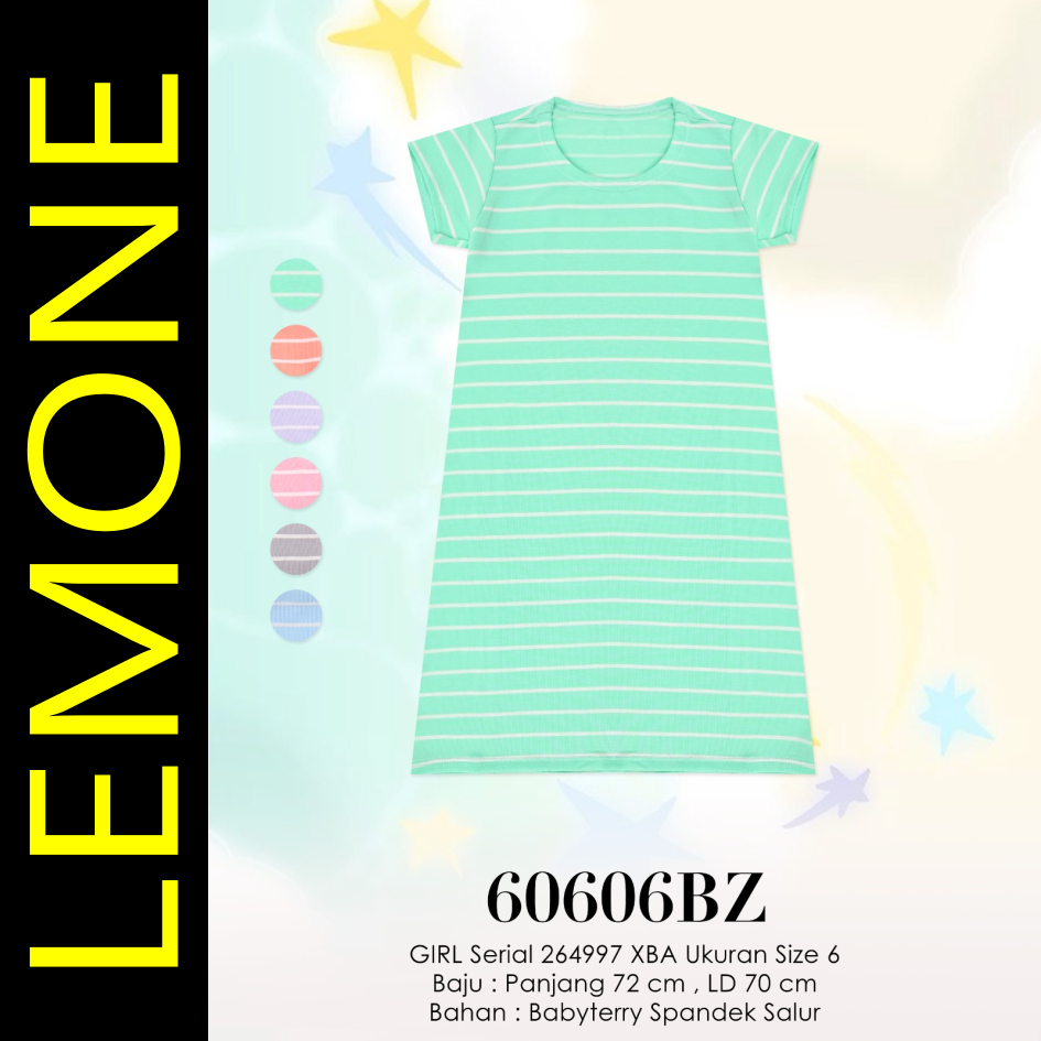 Jual LEMONE for Girls BabyTerry Spandek 606XXBZ umur 2-11 tahun Dress ...