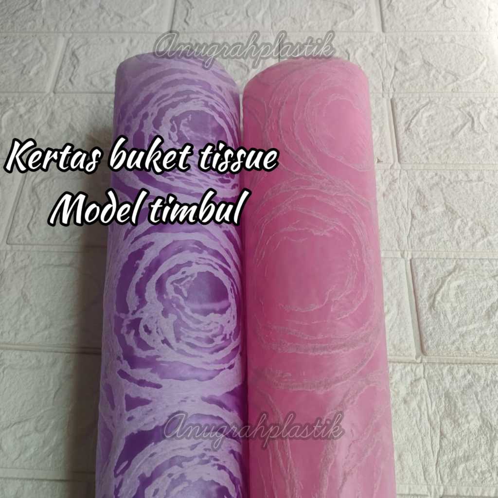 Jual Kertas buket tisue motif Timbul / Kertas bucket Tissue Motif Embos ...