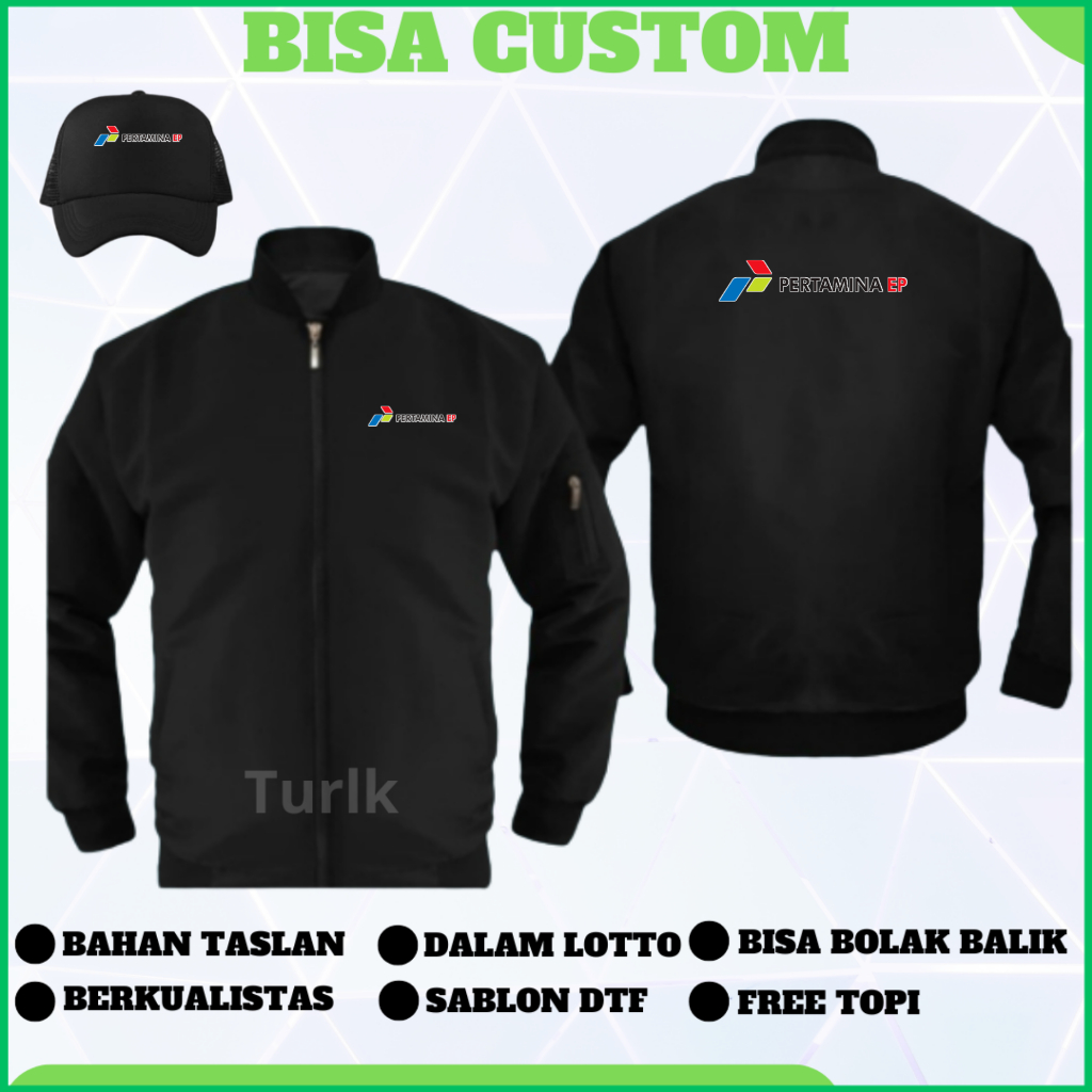 Jual Jaket Pertamina EP Jaket Bomber Pertamina EP Custom | Shopee Indonesia