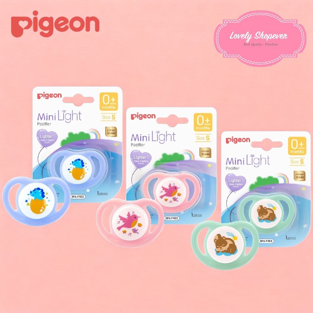 Jual Pigeon Mini Light Pacifier Soft S 0+ Months Size | Shopee Indonesia