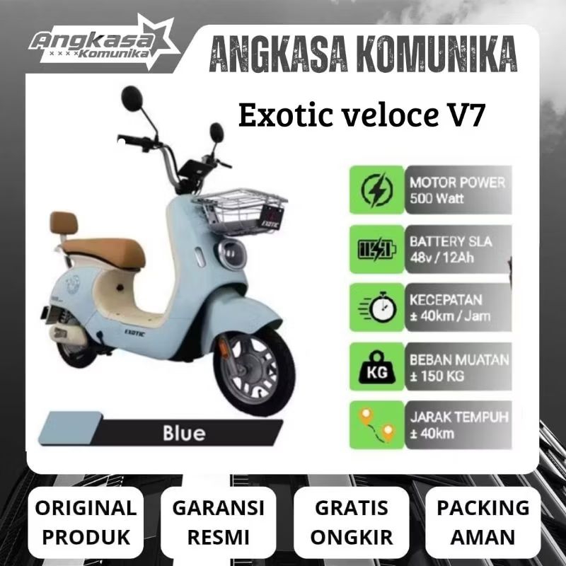 Jual Sepeda Listrik termurah Exotic ( Veloce v7) . ( Veloce v3 ) ( EV ...