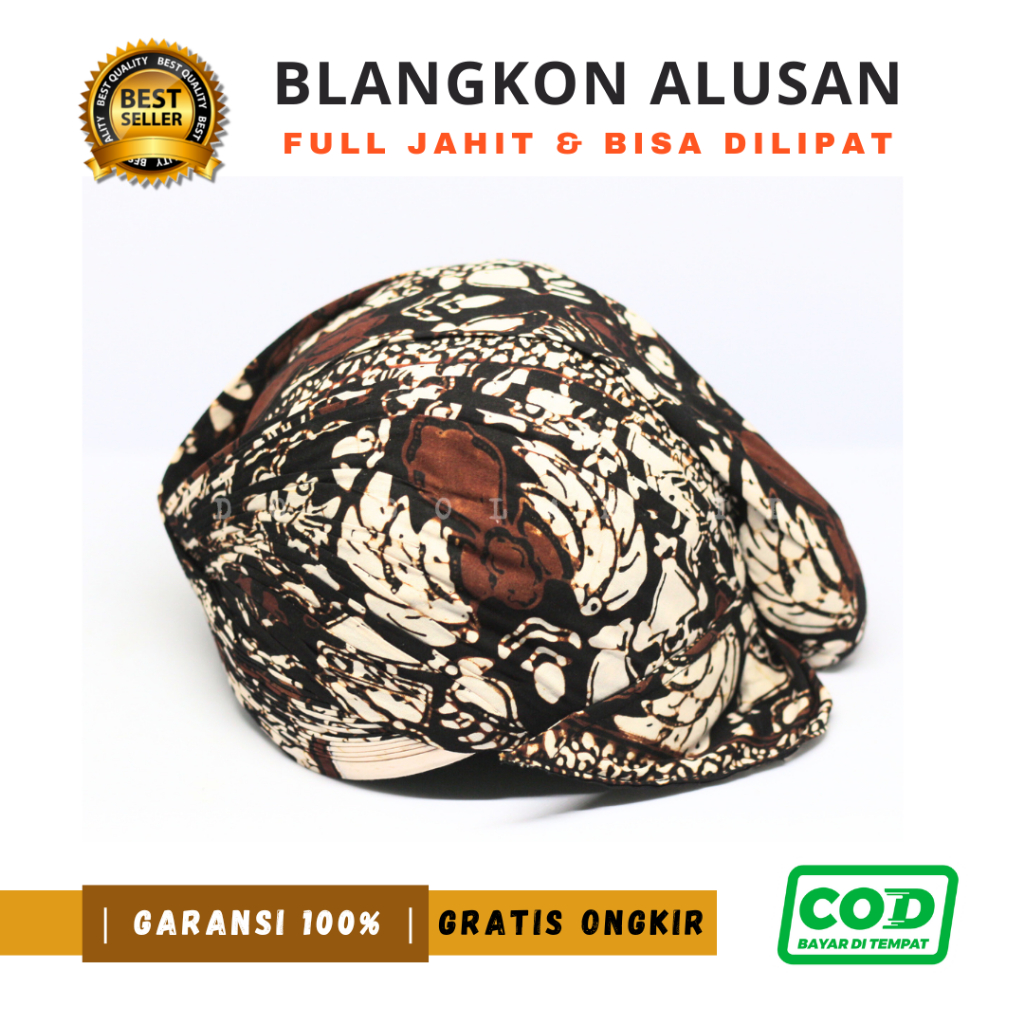 Jual Blangkon Jawa Batik Alusan Blankon Jogja Alusan Cuci Lipat Full ...