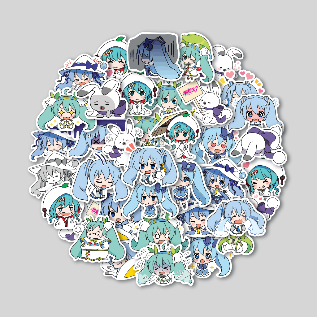Jual STICKER PACK HATSUNE MIKU | STICKER TUMBLER | STIKER LAPTOP KOPER ...