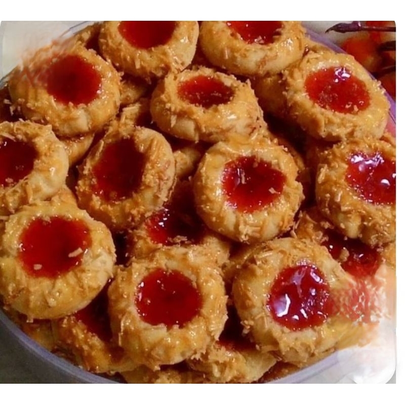 Jual kue kering kue cemilan kue lebaran kue enak kue thumbprint ...