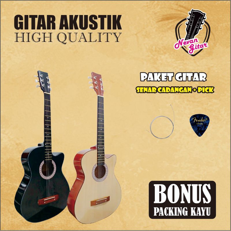 Jual GITAR AKUSTIK PEMULA TANAM BESI MURAH | Shopee Indonesia