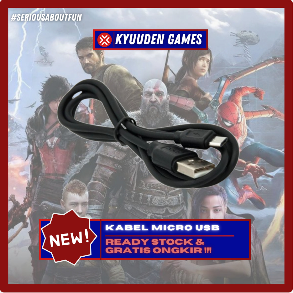 Jual KABEL MICRO USB to USB A Charge Cas Stik PS4 Playstation | Shopee ...