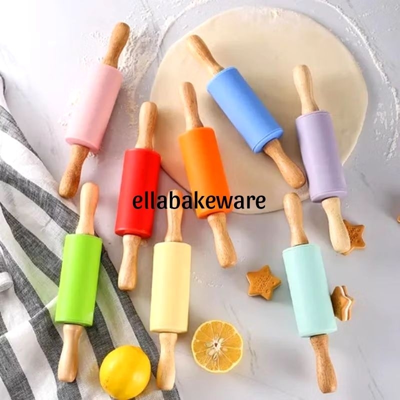 Jual ROLLING PIN PENGHALUS ADONAN PENGGILING DOUGH KUE GAGANG KAYU ...