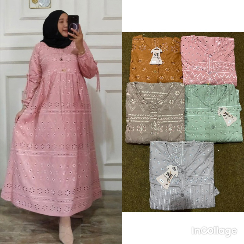 Jual GAMIS KATBOL DAN KATBOR katun bolong,katun bordir | Shopee Indonesia