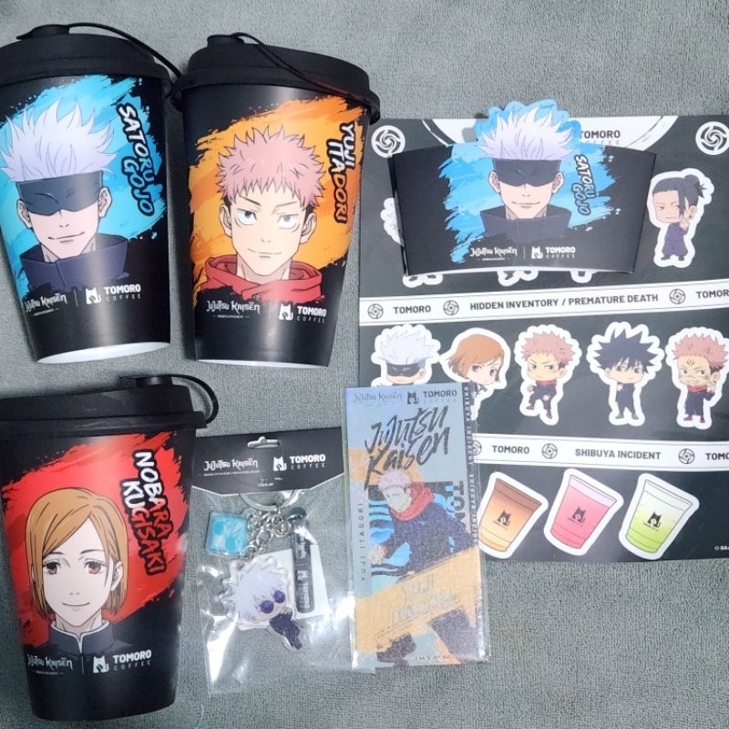 Jual Jujutsu Kaisen Reusable Cup / Sticker / Cup Holder Keychain Holo ...