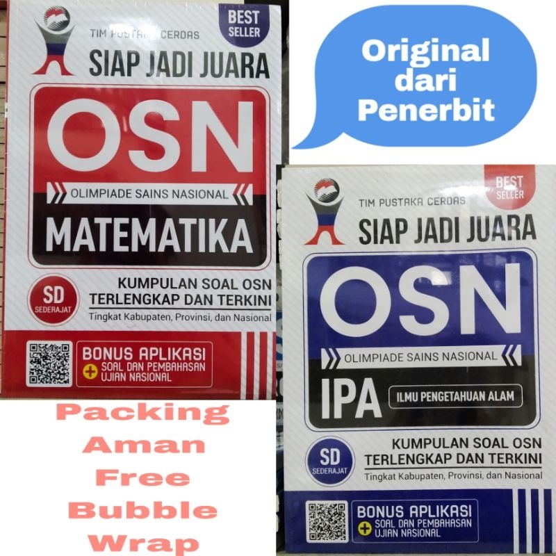 Jual Original Siap Jadi Juara OSN Olimpiade Sains Nasional Matematika IPA SD Kumpulan Soal OSN ...