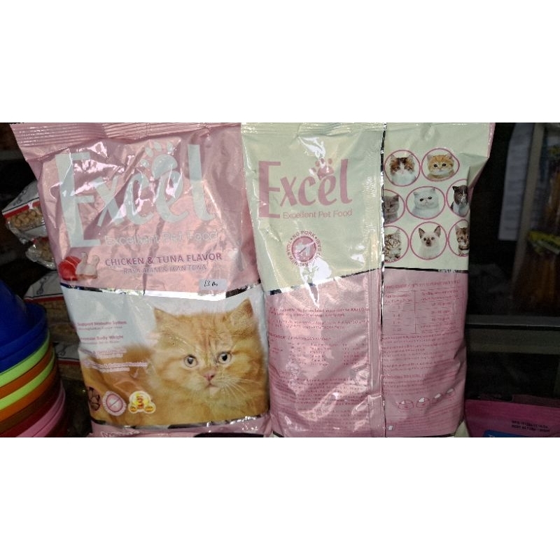 Jual Excel warna pink dengan rasa ayam dan ikan tuna | Shopee Indonesia
