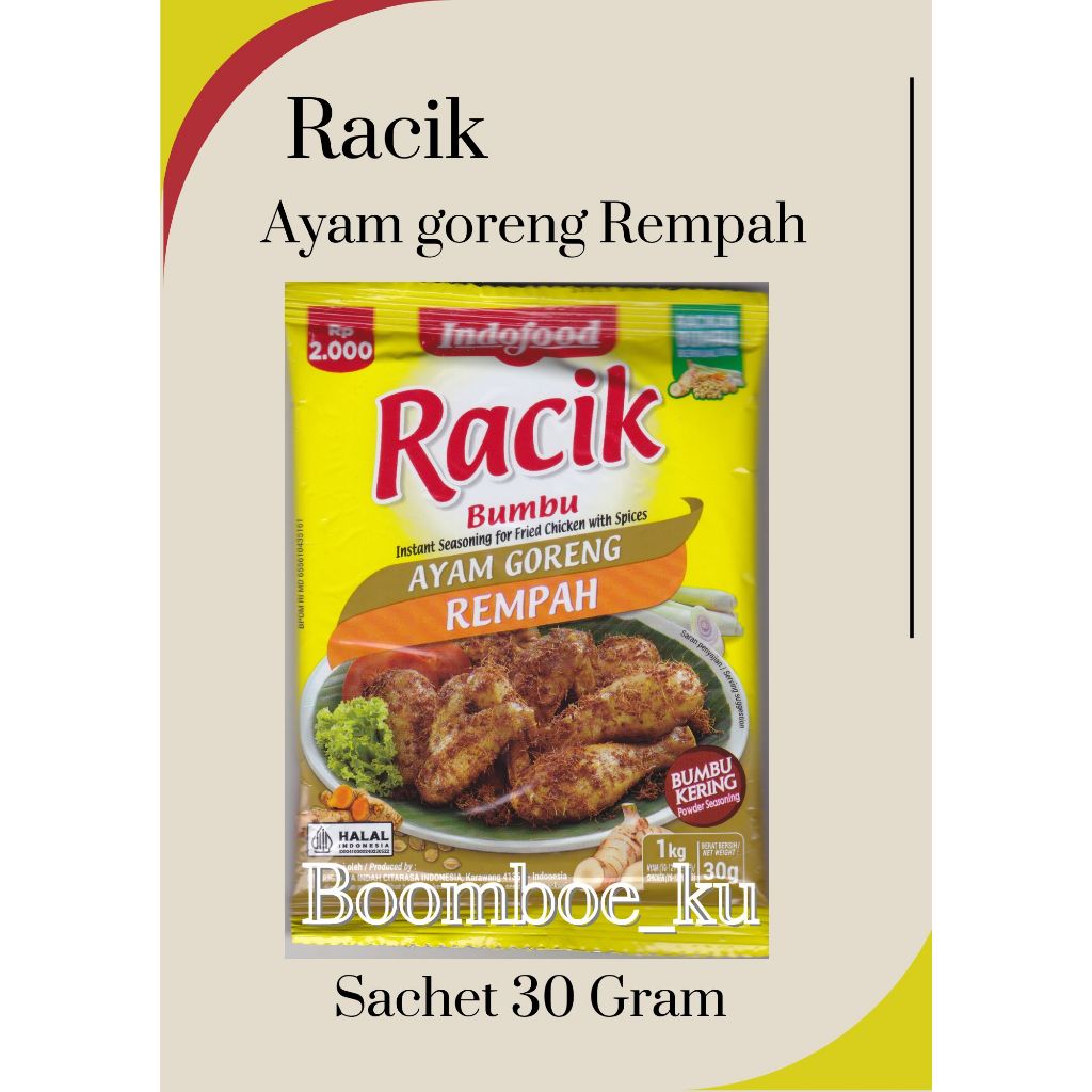 Jual Indofood Racik Ayam Goreng Rempah 30Gram | Shopee Indonesia