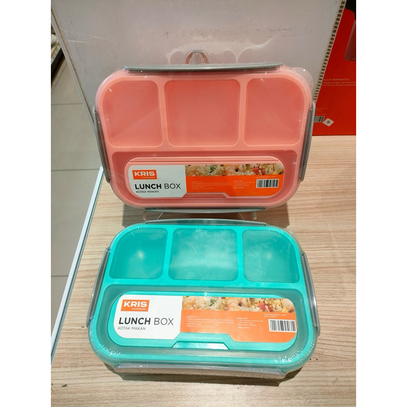Jual Kris kotak makan sekat dengan sendok dan garpu | Shopee Indonesia