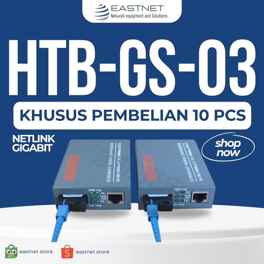 Jual netlink htb-gs-03 gigabit fiber optic media converter (10 pair) | Shopee Indonesia
