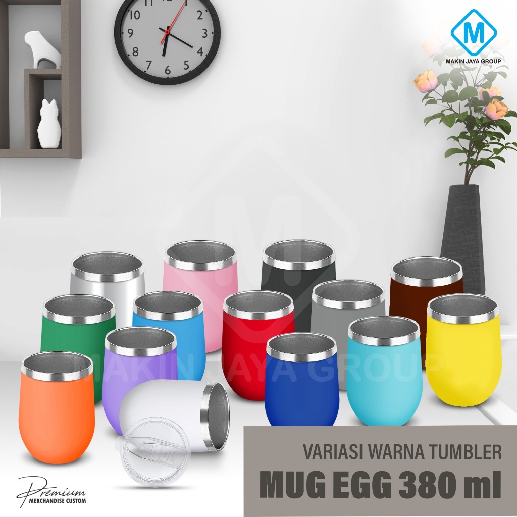 Jual MUG TELUR EGG - mug kopi 350ml bulat stainless Vacuum premium ...