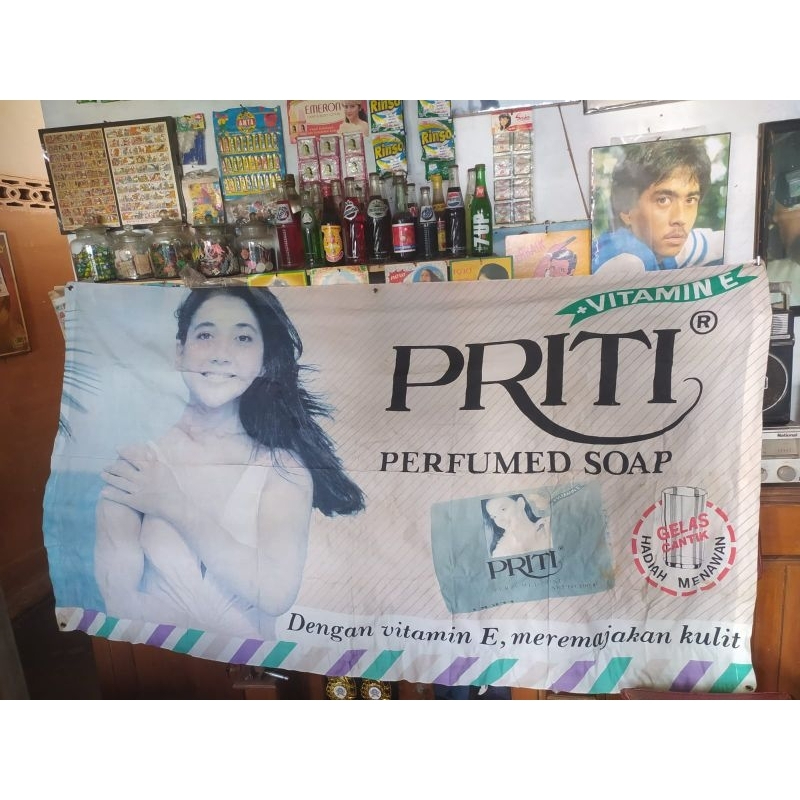 Jual SPANDUK IKLAN SABUN PRITI JADUL ( KOLEKSI BARANG JADUL ORIGINAL ...