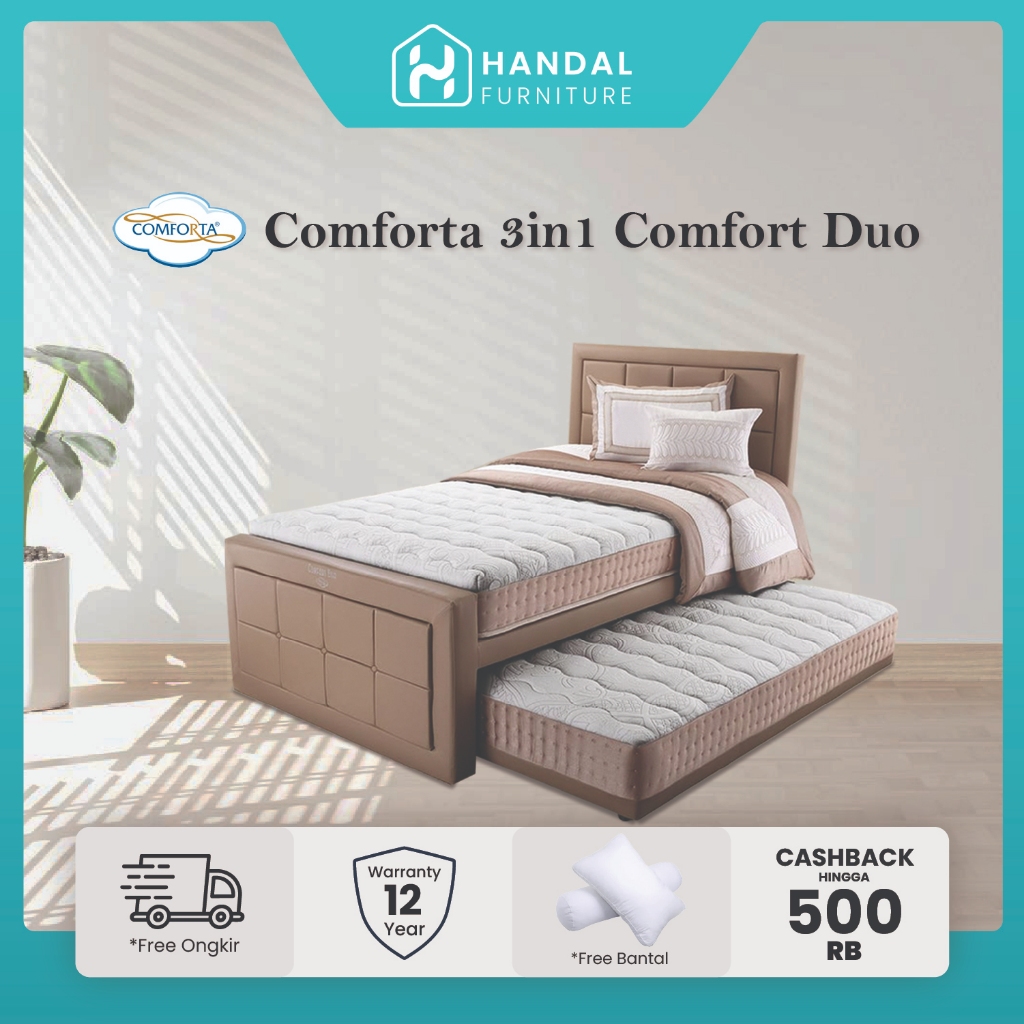Jual Kasur Springbed 3in1 Comforta Comfort Duo Pocket Anti Guncang ...