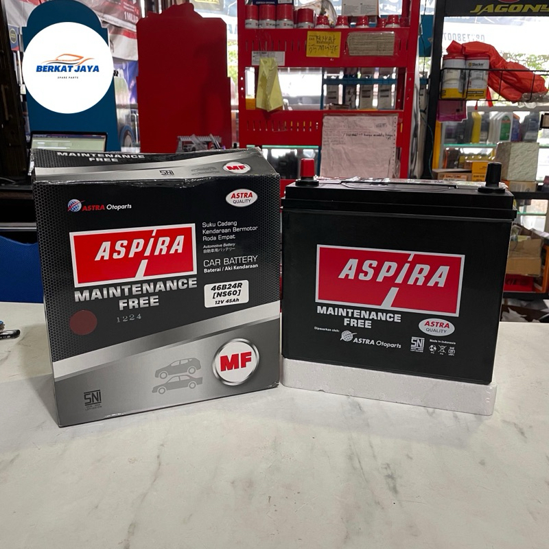 Jual Aki Aspira MF NS60/NS60L/NS60LS 45 Ah Avanza/Livina/Ertiga/Yaris/HRV | Shopee Indonesia