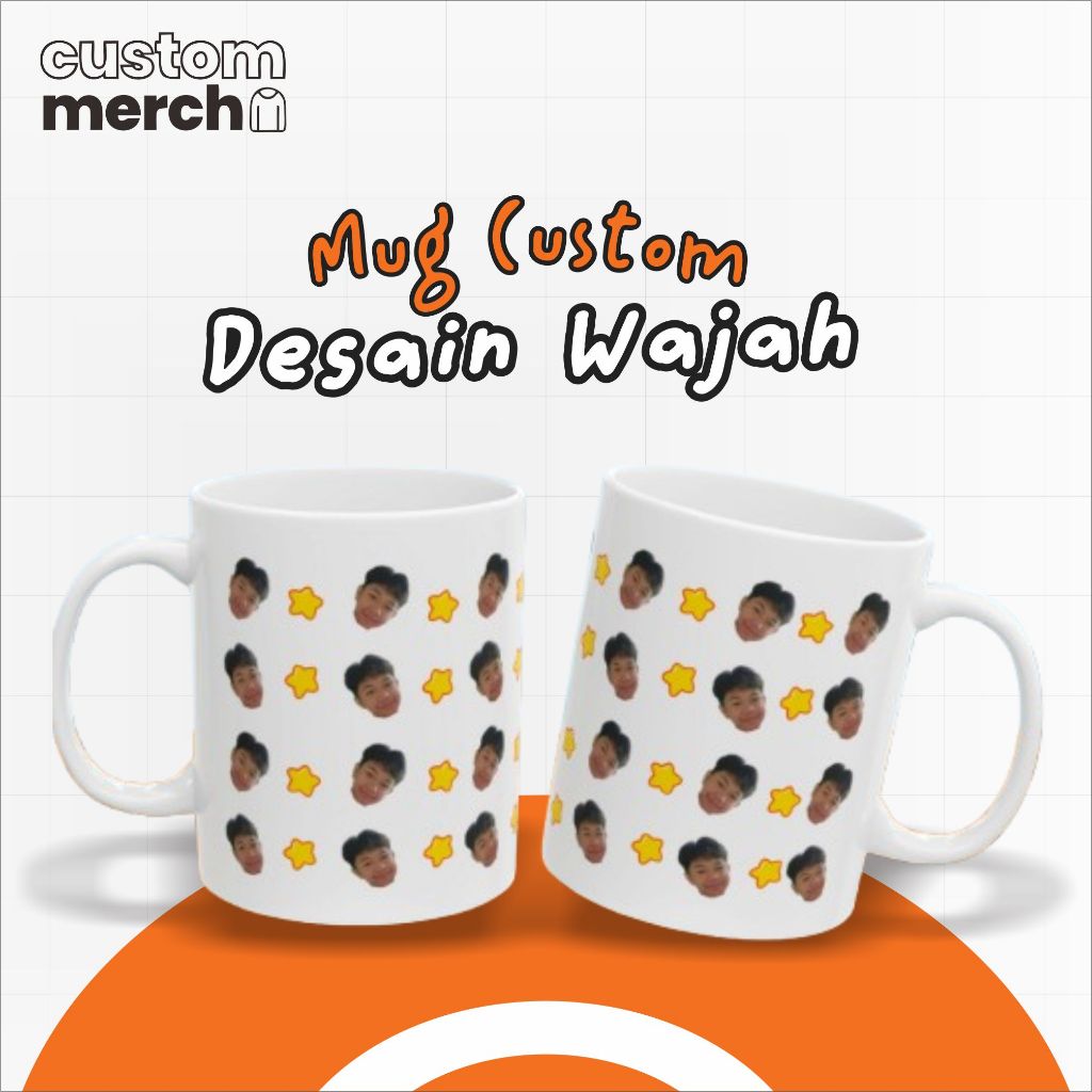 Jual Custom Mug Wajah untuk Hadiah - Bebas request desain tanpa minimal ...