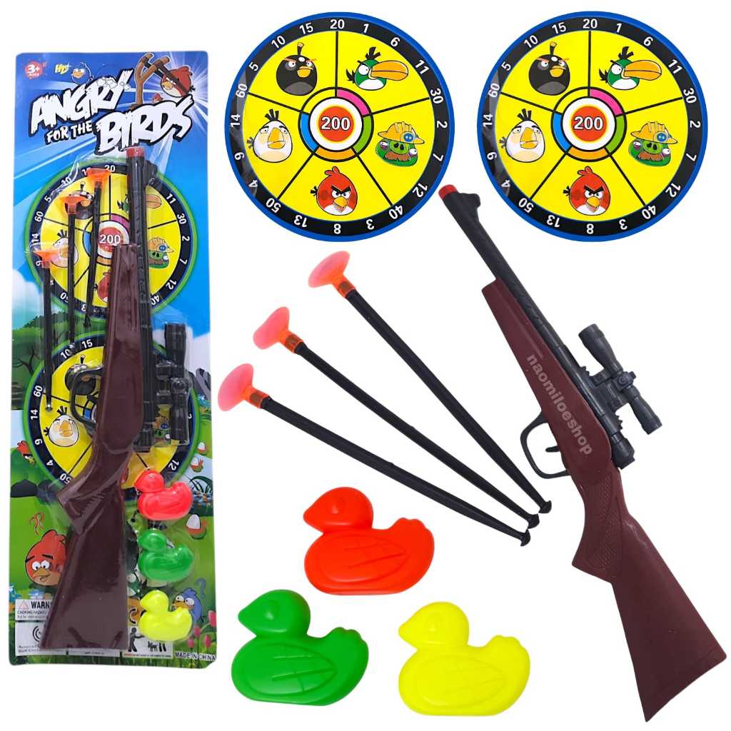 Jual angry birds shoot duck mainan senapan panjang tembak bebek mainan ...