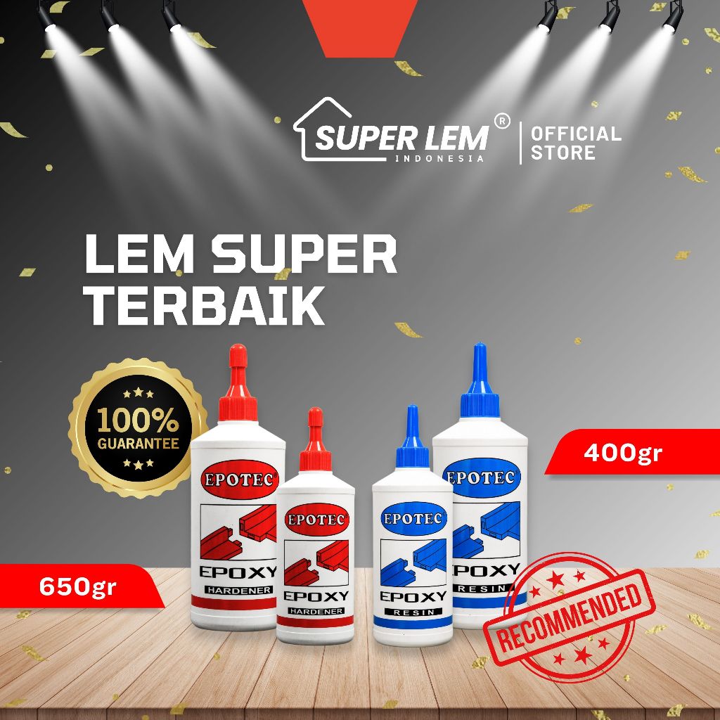 Jual (5PCS/ 1 BOX 12PCS) EPOTEC EPOXY RESIN & HARDENER Lem Epoxy ...