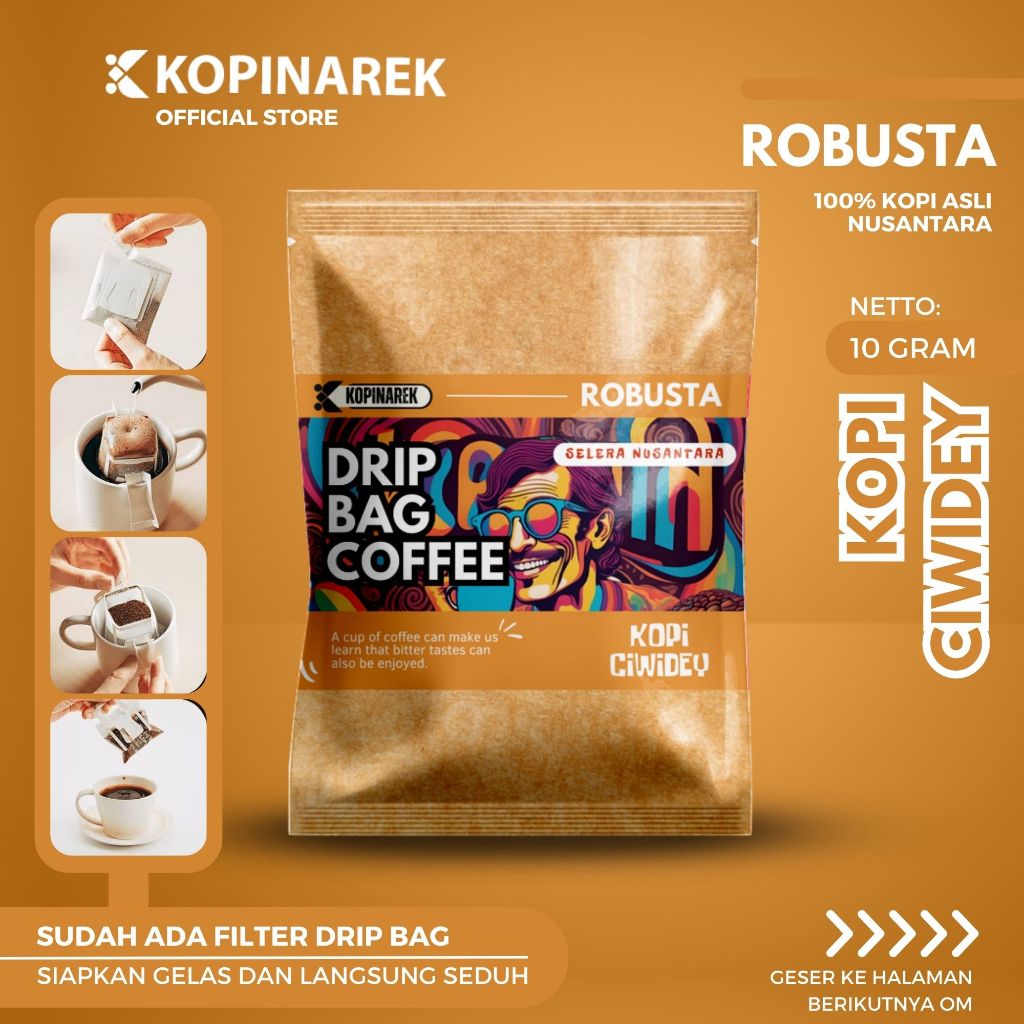 Jual Kopi Dripbag Coffee Sachet Robusta Ciwidey Premium Original Drip ...