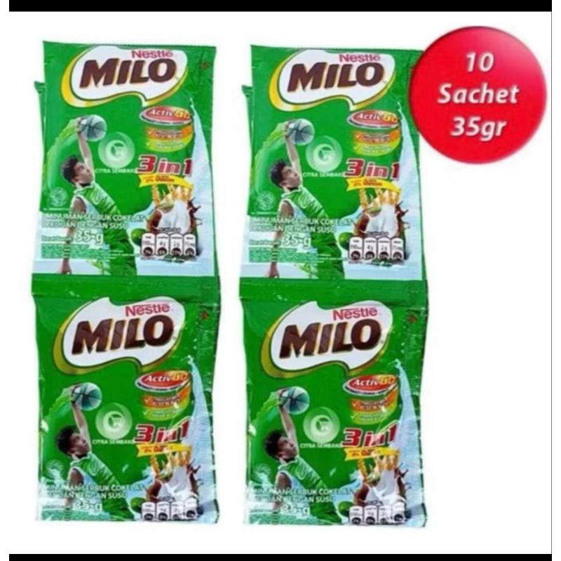 Jual MILO 3 IN 1 ACTIV GO RENCENG 10 X 34 GR | Shopee Indonesia