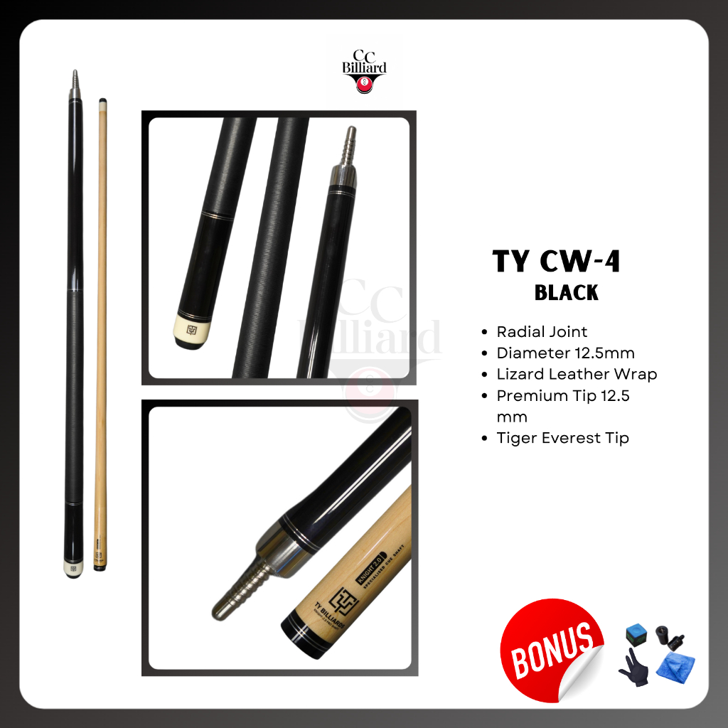 Jual Stick Billiard TY CW3 - CW4 Putih dan Hitam | Shopee Indonesia