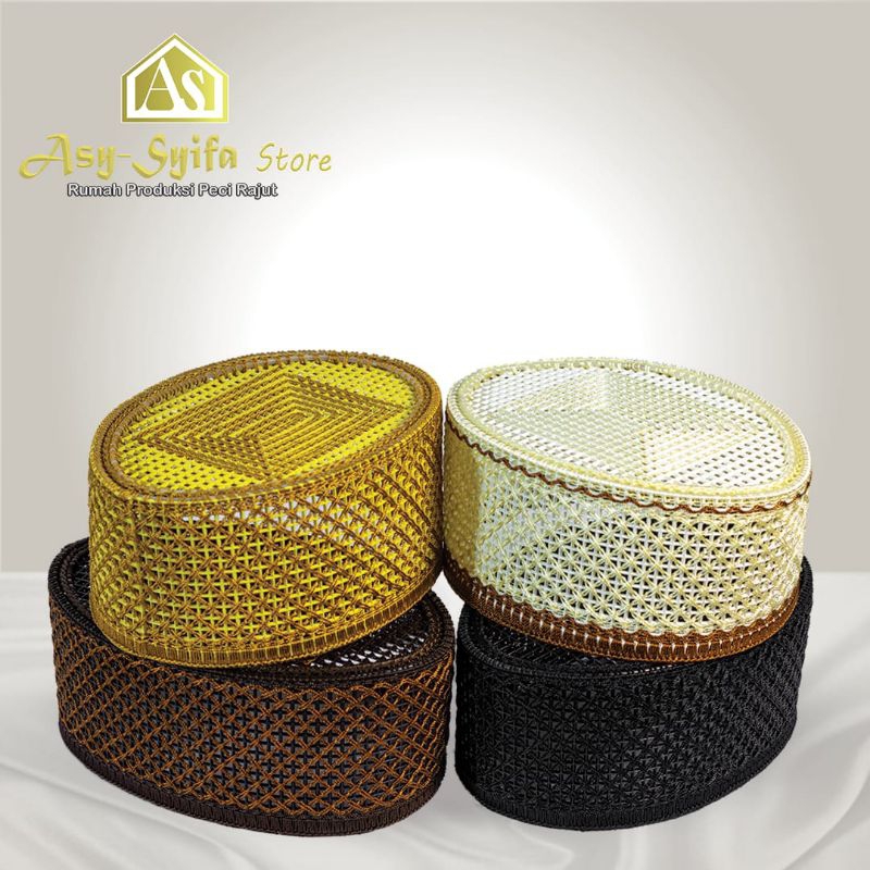 Jual Peci Rajut Kopyah Rajut Songkok Rajut Gaya Akar Eksklusif | Shopee Indonesia