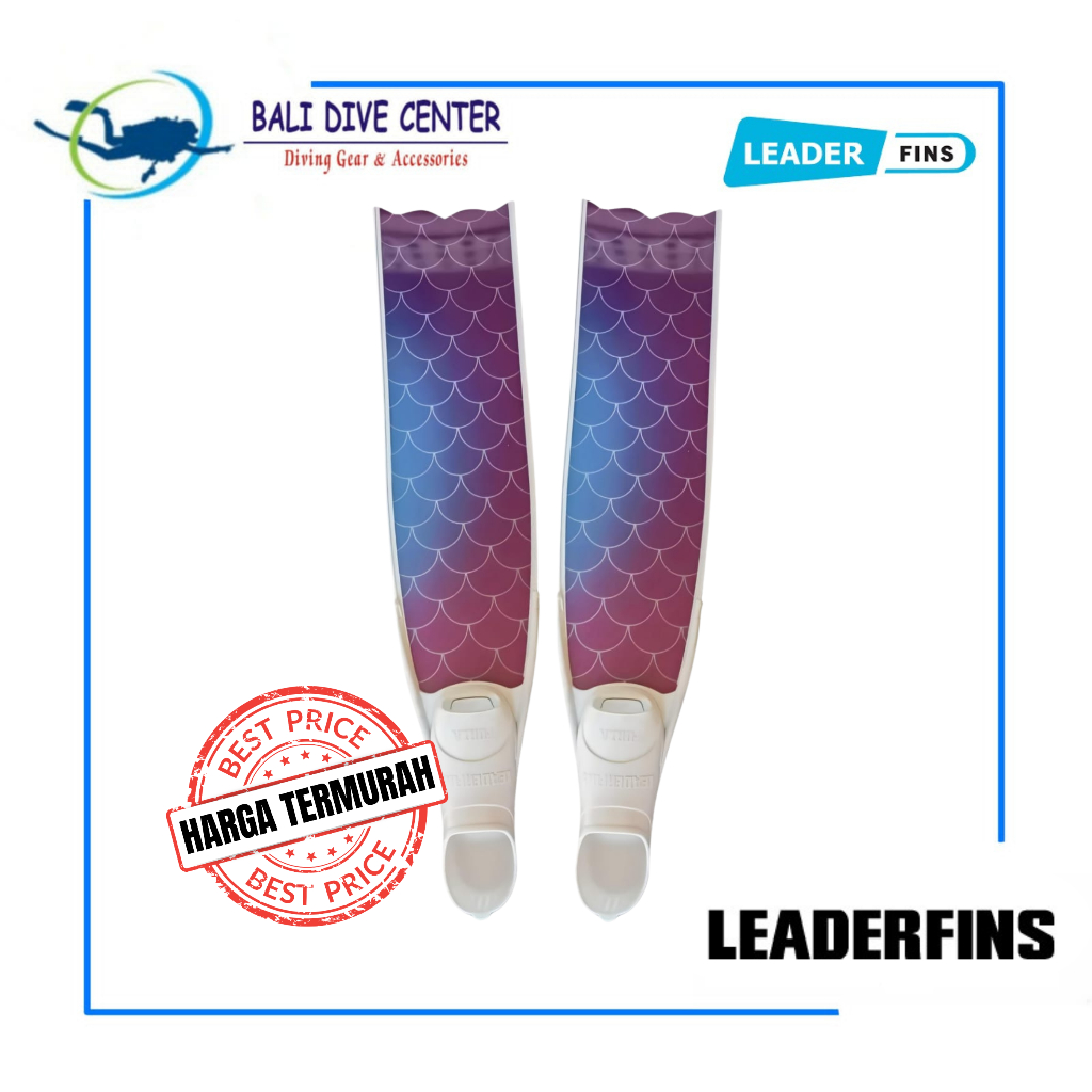 Jual LEADERFINS Long Fins Fiberglass Mermaid - Freediving ...