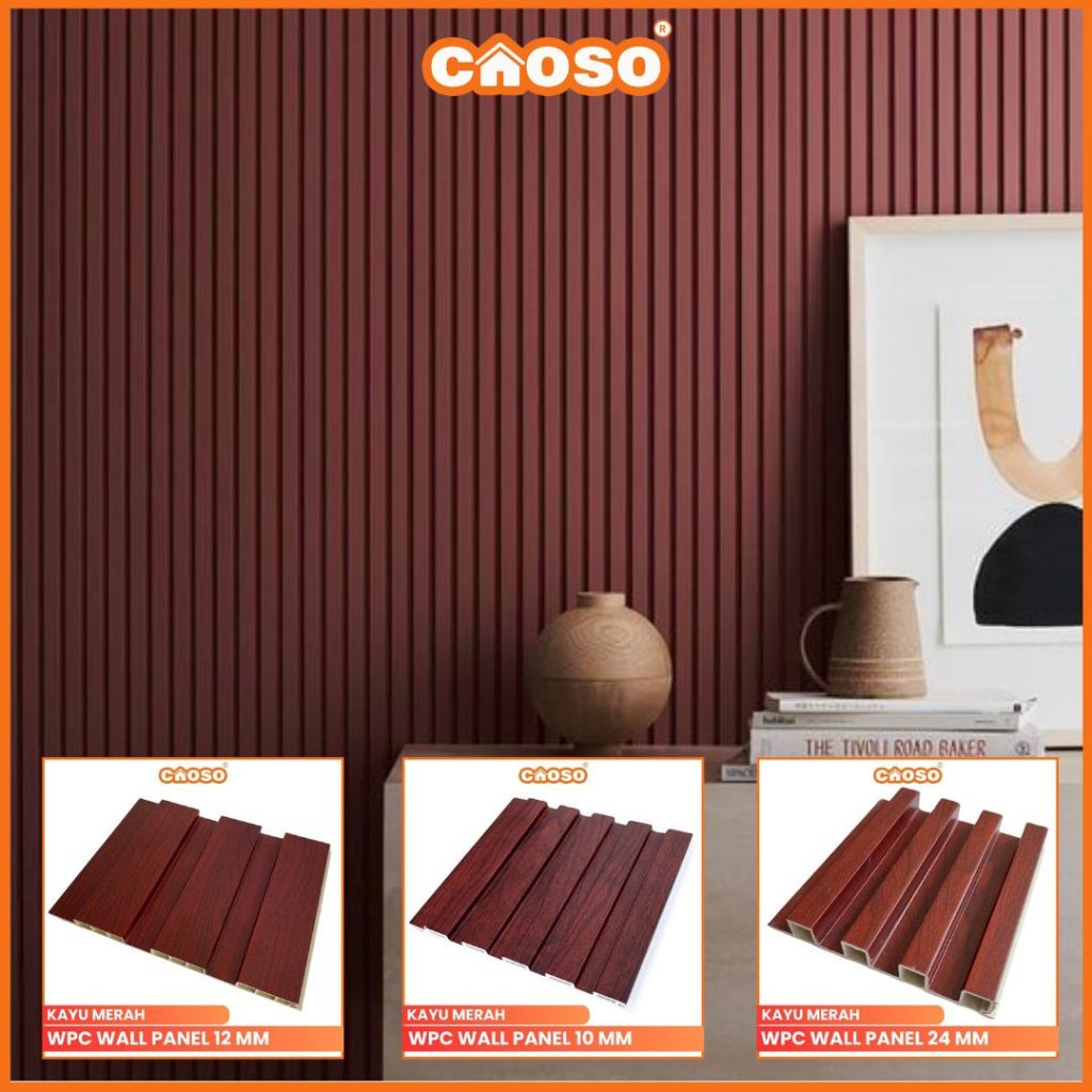 Jual Wpc Wall Panel Kayu Merah 3 Meter 300cm | Wallpanel Pvc Dinding ...