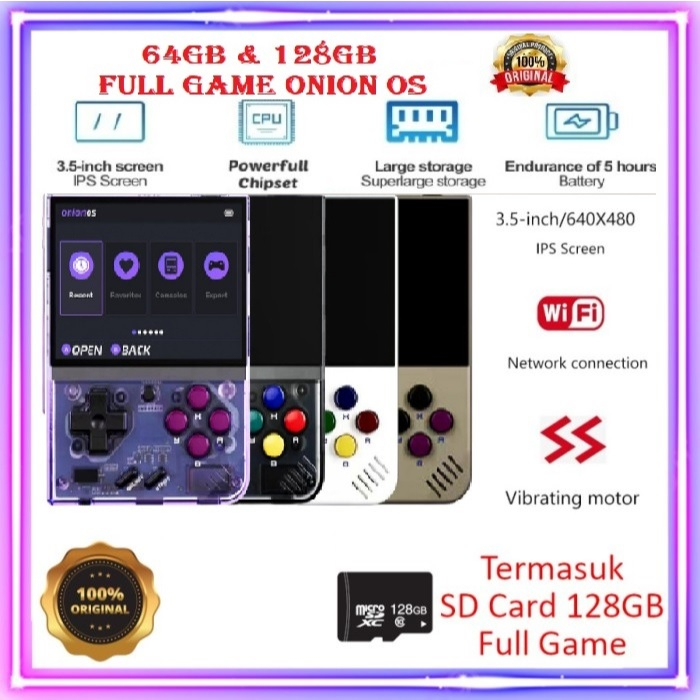 Jual Game MIYO MINI+ Plus 128gb 64gb ps1 gameboy nintedo Handheld Retro ...