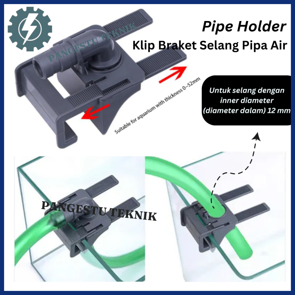 Jual Hose Holder Penahan Selang Air Akuarium | Model Klip Bracket Clamp ...