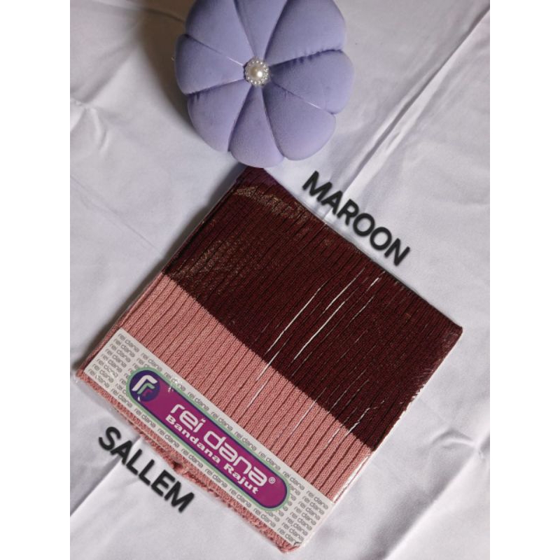 Jual Tamimi Ciput hijab bandana rajut reidana 2 warna Maroon dab Sallem ...