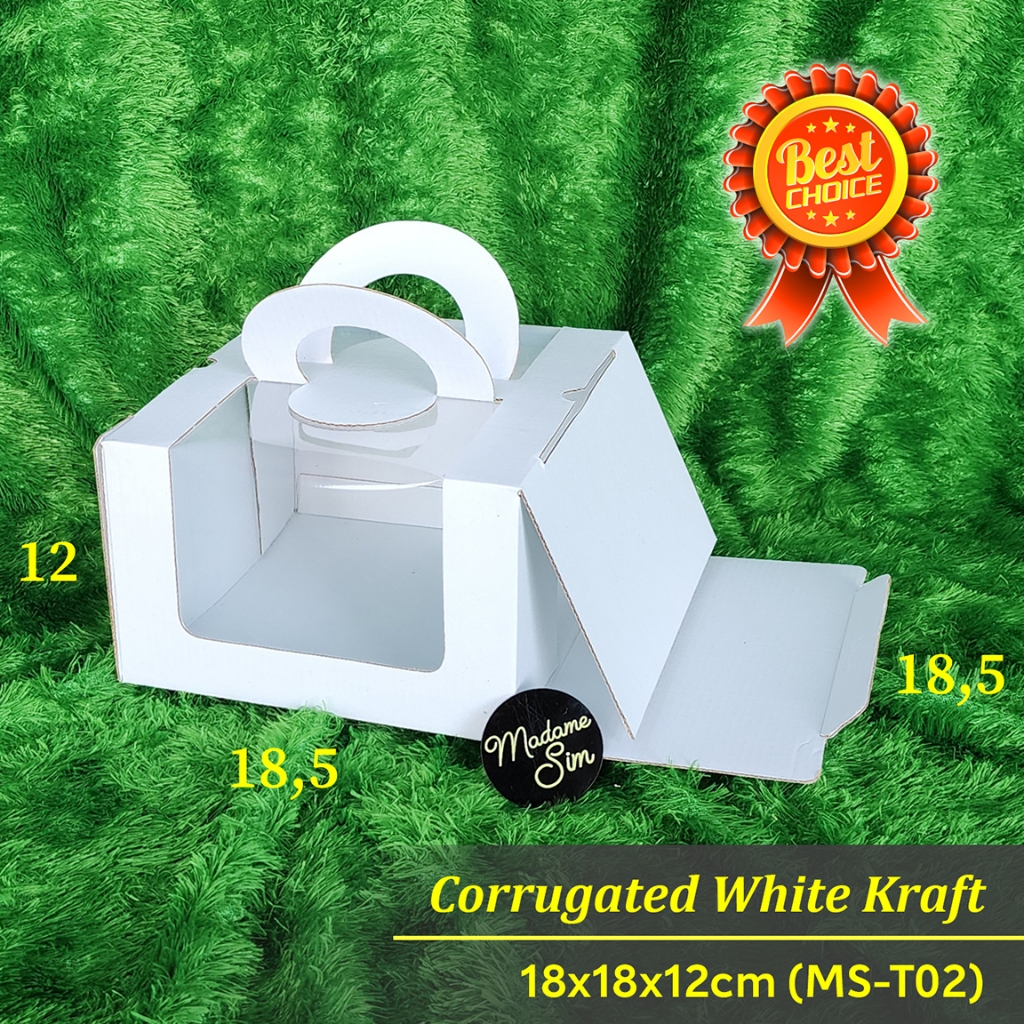 Jual DUS KUE TART - GABLE CAKE BOX - GIFT BOX - KOTAK KADO 18x18x12 ...