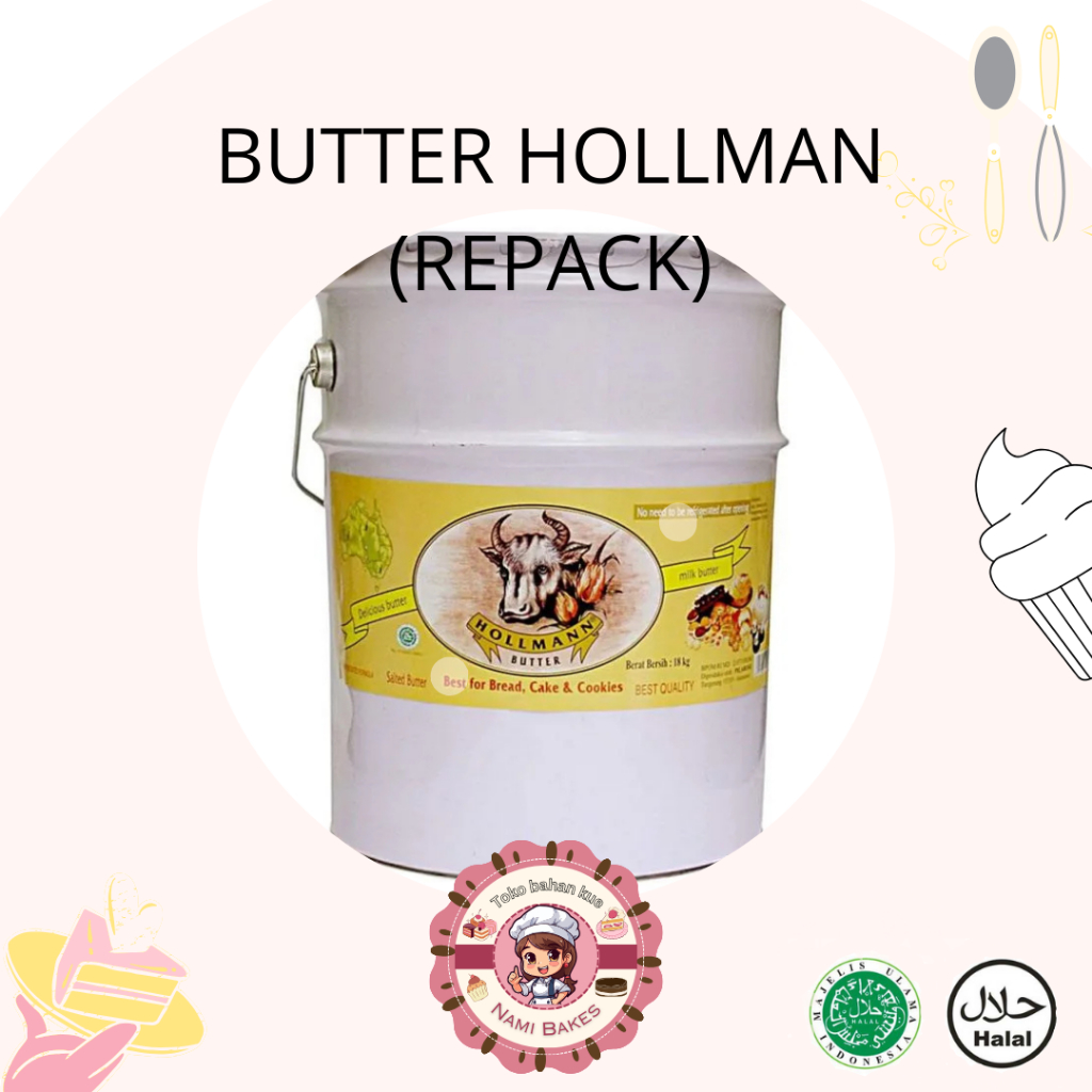 Jual Butter / Mentega Hollman Repack 1000 gram / 1 kg | Shopee Indonesia