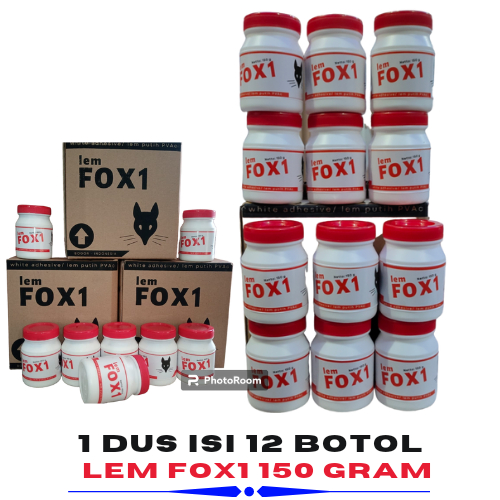 Jual 1 DUS LEM FOX 1 LEM PUTIH 150 GRAM ISI 12 BOTOL | Shopee Indonesia