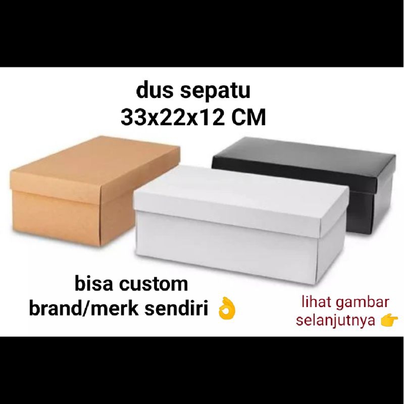 Jual 33x22x12 cm dus sepatu boots putih coklat hitam | Shopee Indonesia