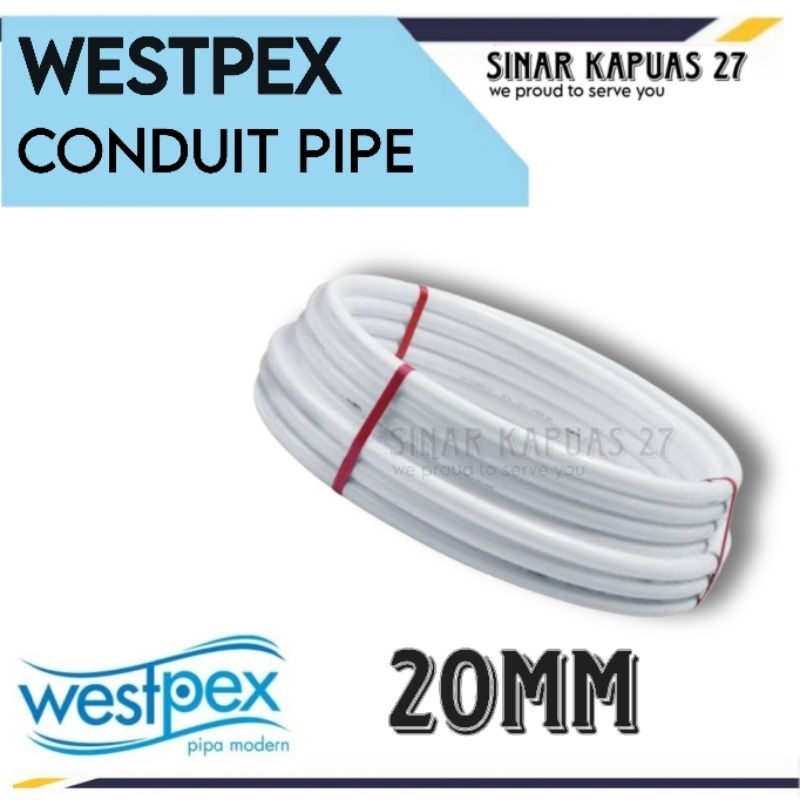 Jual Westpex Pipa Conduit Pipa Fiber Optik Pipa Kabel Listrik 20mm Roll ...