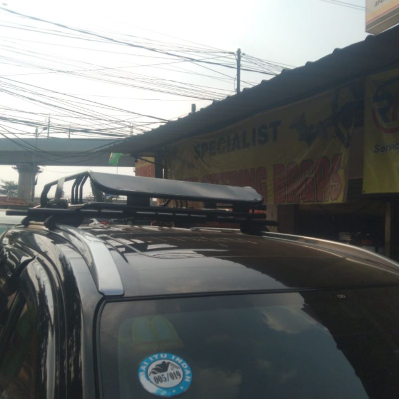 Jual Roof rack bagasi atas mobil model buzz rack jepit roof rail tanam ...