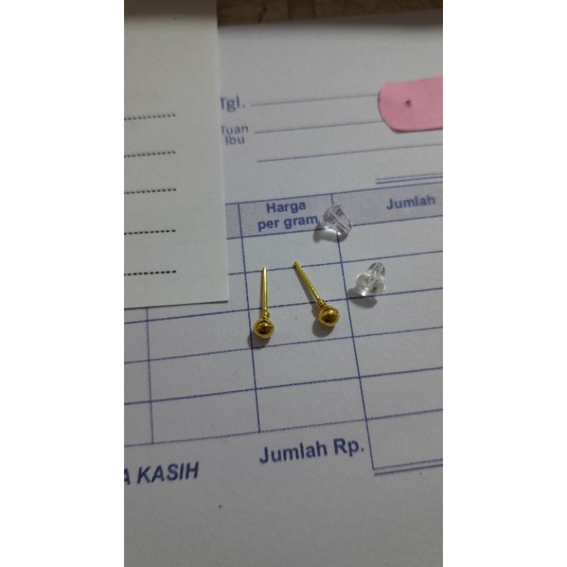 Jual anting tindik bayi emas mudah 0.25gr | Shopee Indonesia