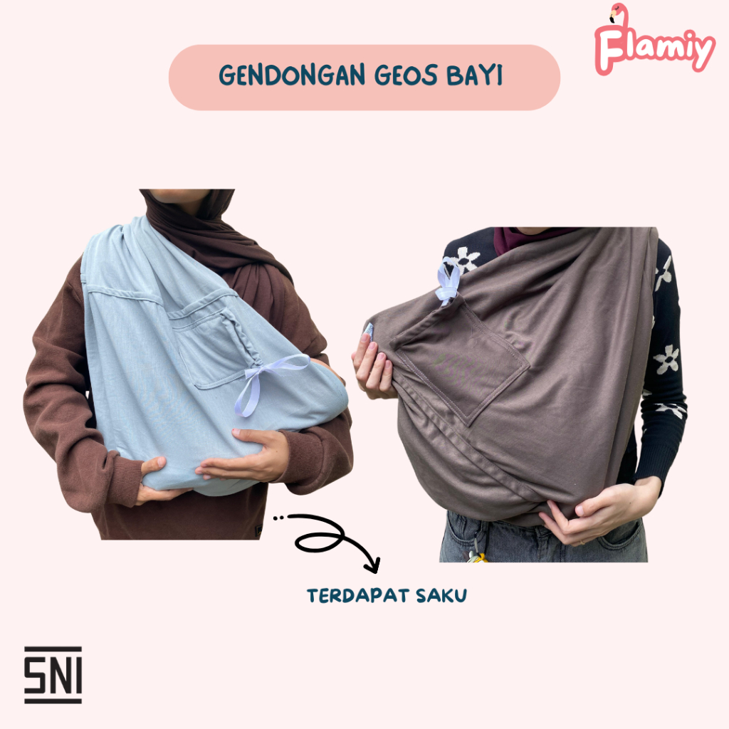 Jual Gendongan Geos Bayi Samping Kaos Instan Polos Premium Ukuran ...