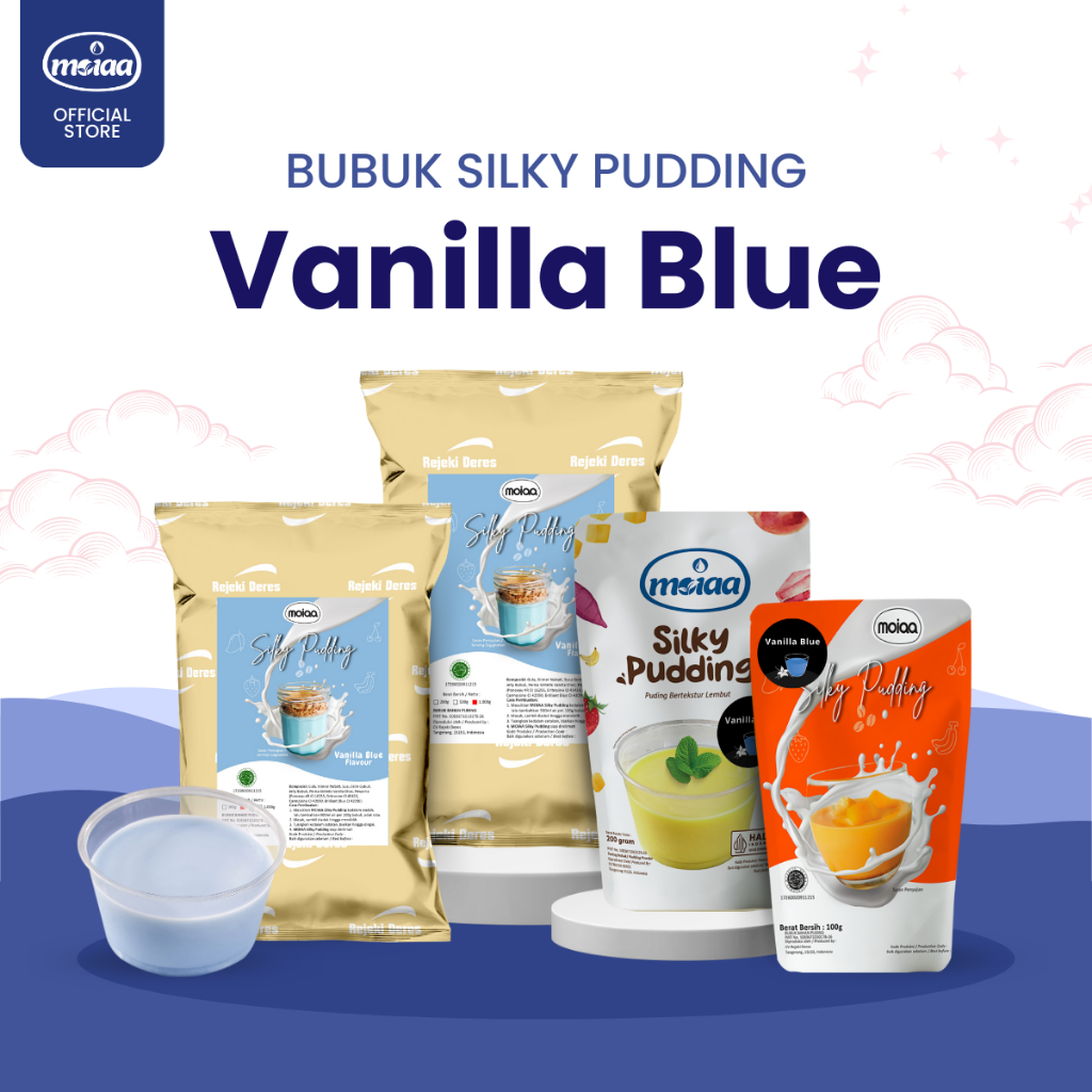 Jual MOIAA - Silky Puding MOIAA Vanilla Blue / Puding Vanila Blue ...