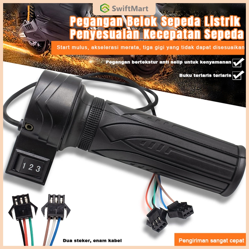 Jual Handle 3 SPEED-Spare Part Sepeda Listrik Gas Handle Grips Kanan ...