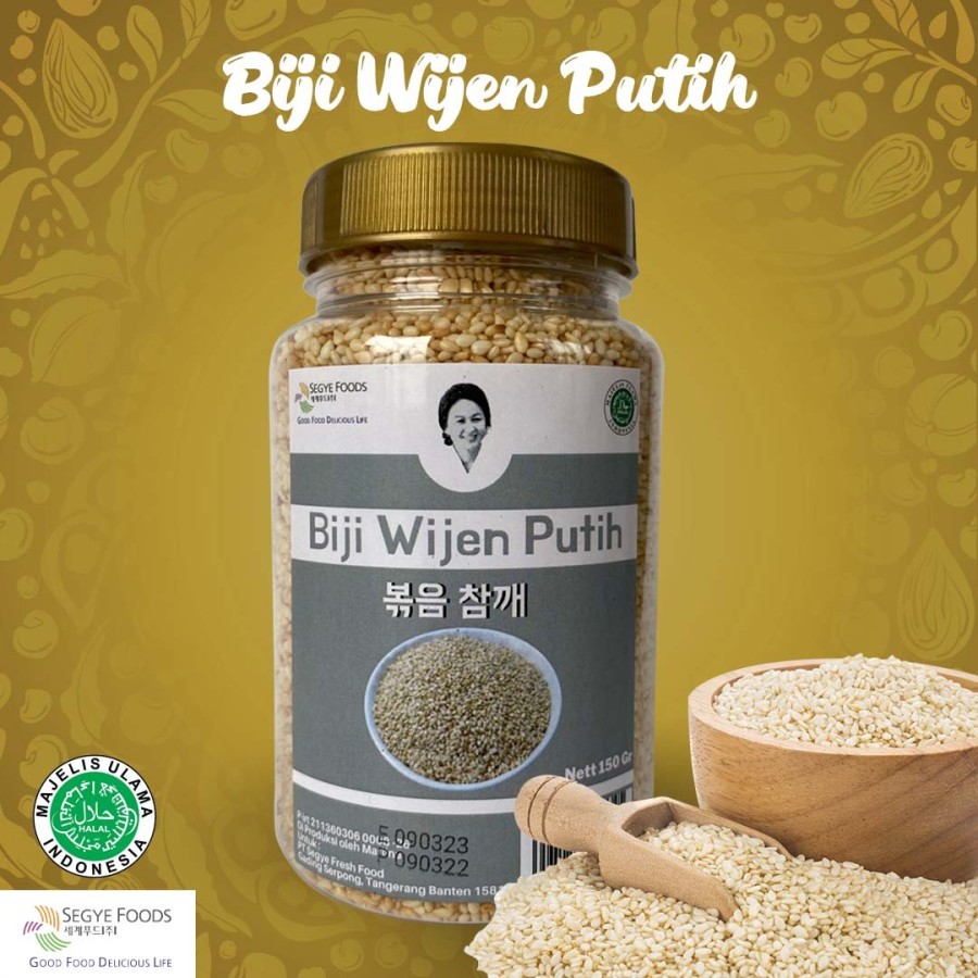 Jual SEGYE FOODS Biji Wijen Putih | Wijen Putih Sangrai Korea Halal ...