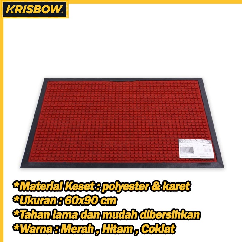 Jual Keset Pintu KRISBOW P 60cm x L 90cm Anti Slip Keset Kaki Lantai ...