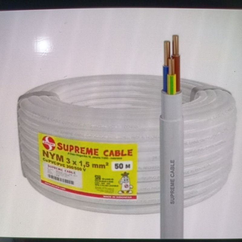 Jual KABEL NYM 3X1.5 SUPREME 50METER | Shopee Indonesia