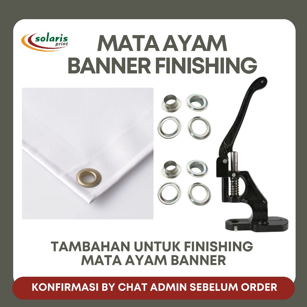 Jual MATA AYAM BANNER | Finishing Mata Ayam | Satuan | Banner Finishing ...