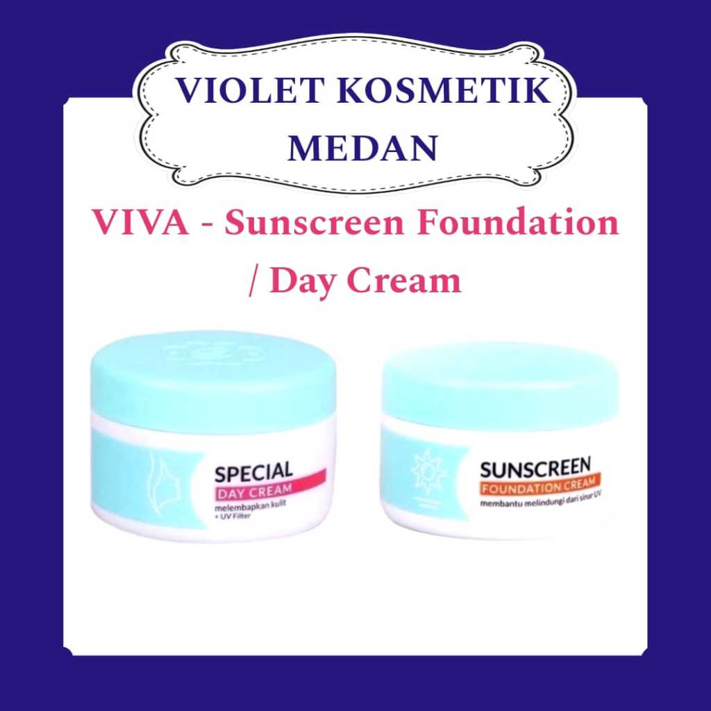 Jual Viva Sunscreen Foundation Cream | Day Cream Viva 22g | Shopee ...