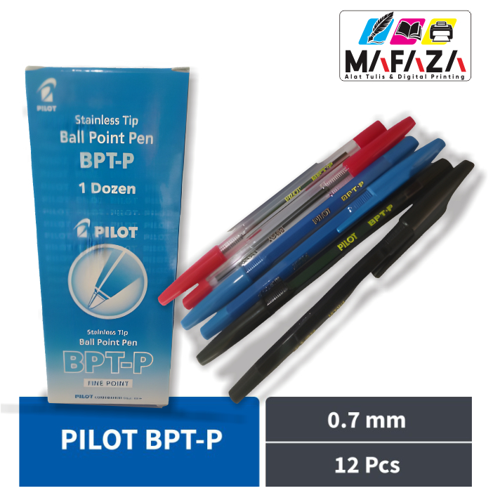 Jual Pulpen Pilot BPTP Hitam, Biru, Merah / Ball Pen / Pena Pilot BPTP ...